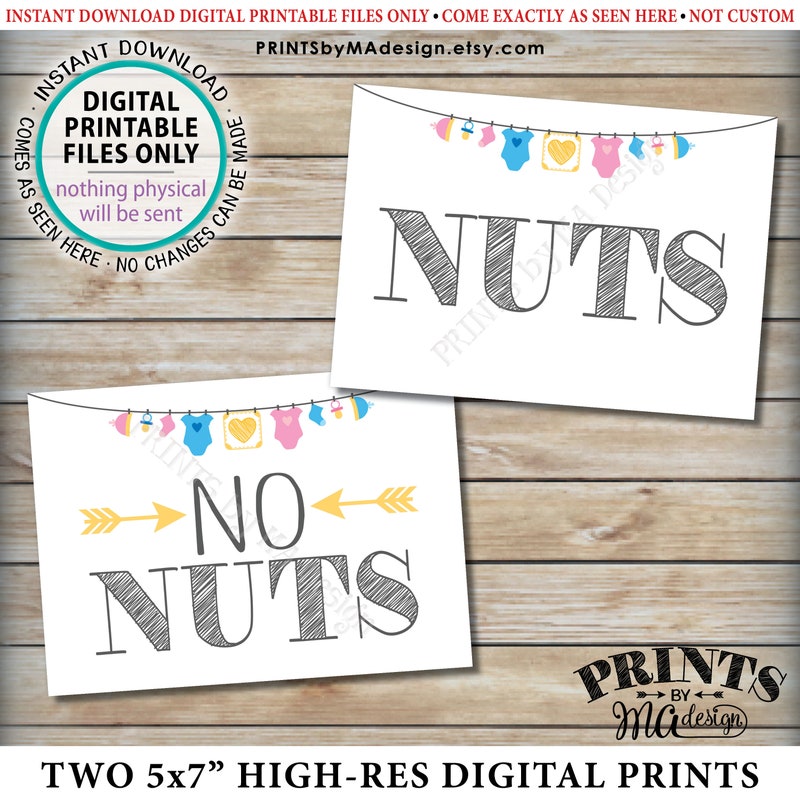 Contains Nuts Sign - Etsy