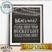 Bucket List Sign, Bucket List Suggestions, Retirement Party, PRINTABLE ...