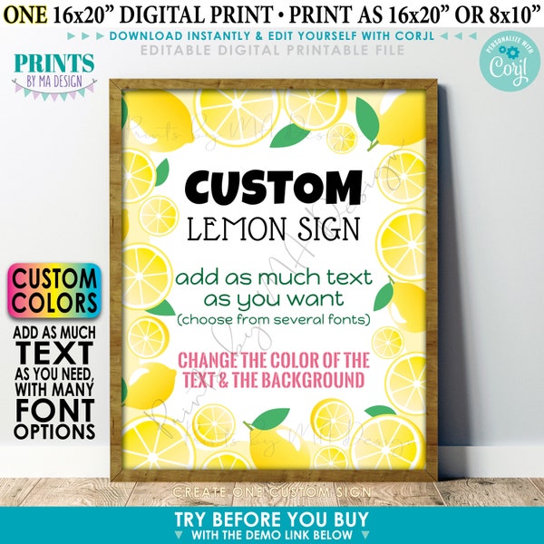 Lemonade Stand Signs - Etsy