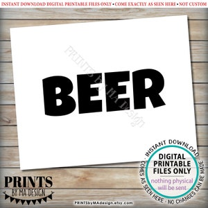 Beverage Signs, Drink Station Bundle Package, Soda, Water, Beer, Wine ...