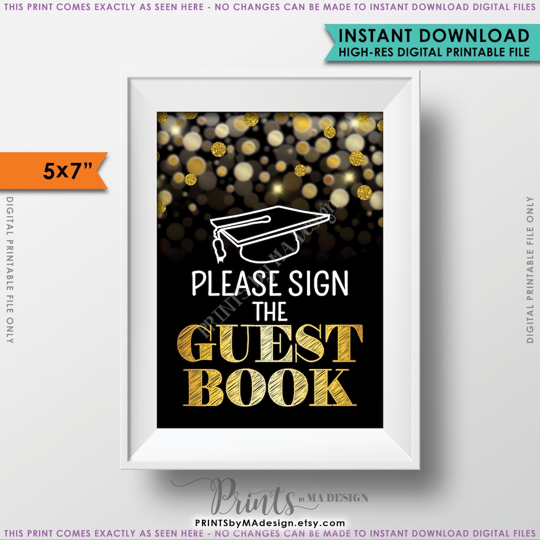 Graduation Sign Please Sign the Guestbook Sign the Guest Book ...