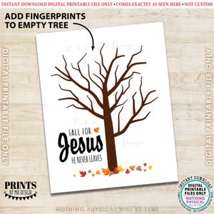 Fall Fingerprint Craft, Fall for Jesus, Autumn Leaves, Tree Handprint ...