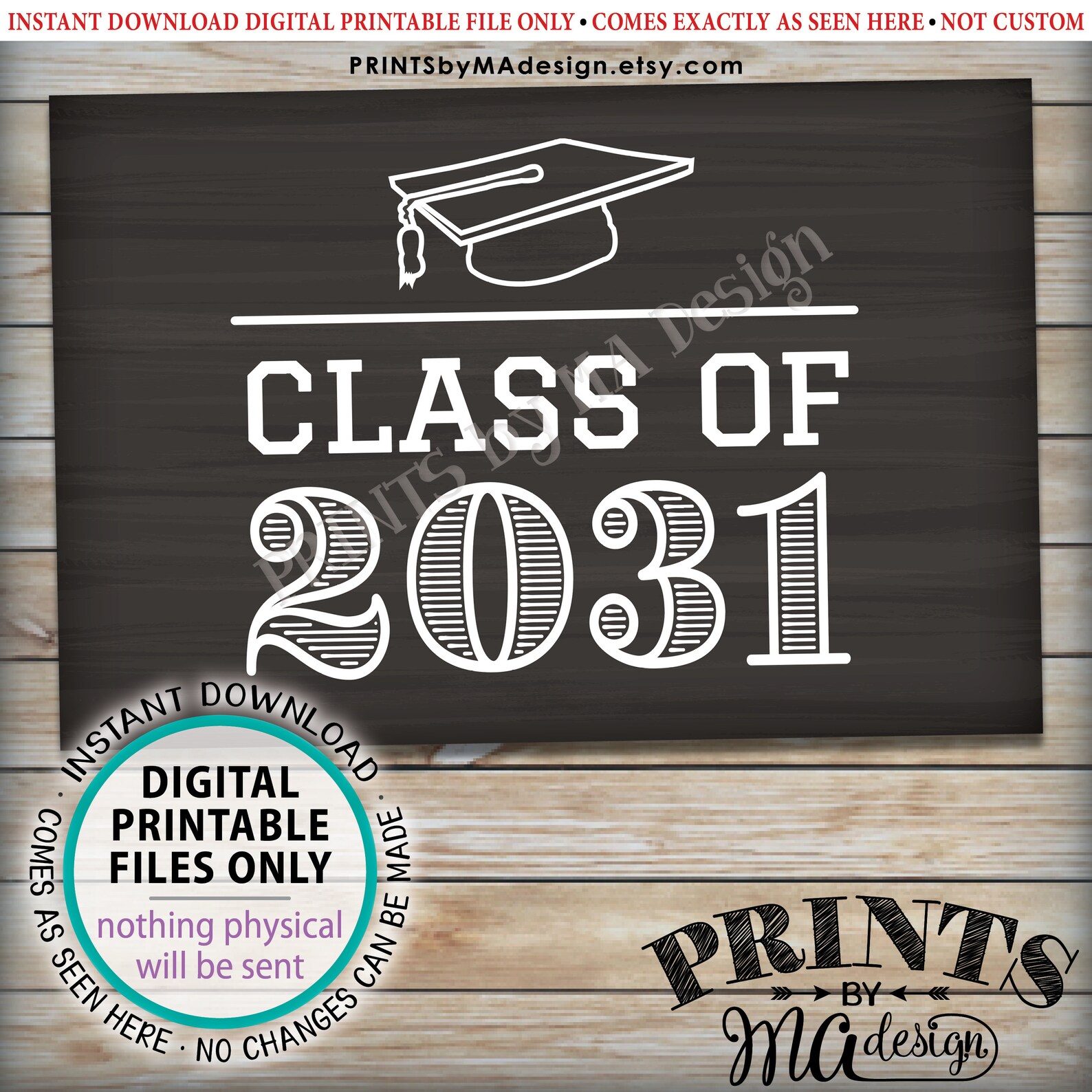 Class of 2031 Sign High School Graduation 2031 Sign First - Etsy