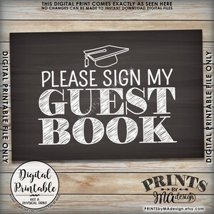 Graduation Sign Please Sign My Guestbook Sign the Guest Book Sign ...