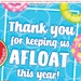 Pool Float Teacher Appreciation Sign, Thank You for Keeping Us Afloat ...