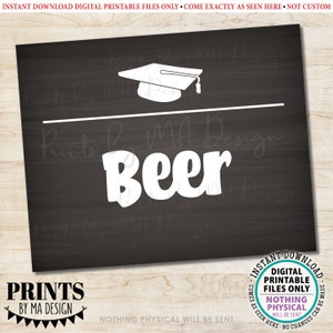 Beverage Station Signs, Graduation Drinks, Beer Hard Seltzer Water Soda ...