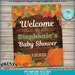 Editable Fall Themed Baby Shower Sign PRINTABLE Rustic Wood - Etsy