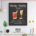 Bloody and Bubbly Bar Sign, Mimosas & Bloody Marys Drinks Menu ...