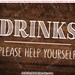Drinks Sign, Please Help Yourself to a Beverage Station Sign, PRINTABLE ...