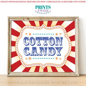 Carnival Cotton Candy Sign, Circus Cotton Candy Station, Carnival Theme ...