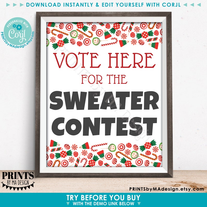 Custom Holiday Sign, Christmas Candy Cane Peppermints, Choose Your Text ...