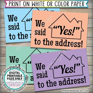 We Said Yes to the Address Sign, Our New Home, Real Estate, Realtor ...