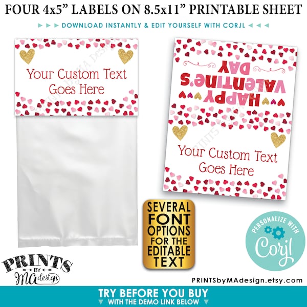 Valentine Treat Bag - Etsy