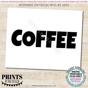 Beverage Signs, Drink Station Bundle Package, Coffee, Tea, Iced Tea ...