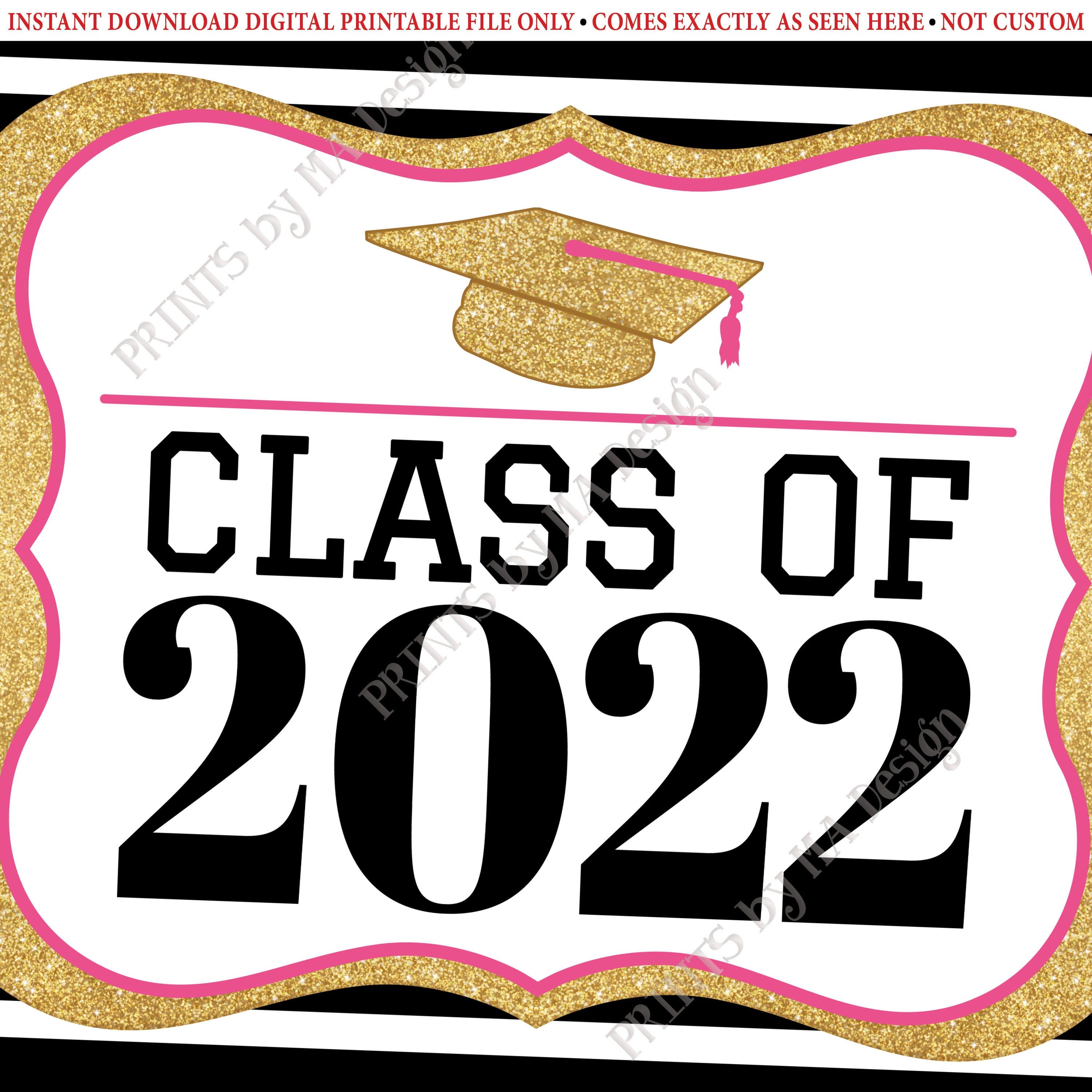 Class of 2022 Sign, 2022 High School Graduation Party, 2022 College ...