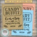 Candy Buffet Sign, Grab a Bag & Enjoy Some Treats Sign, Candy Bar ...