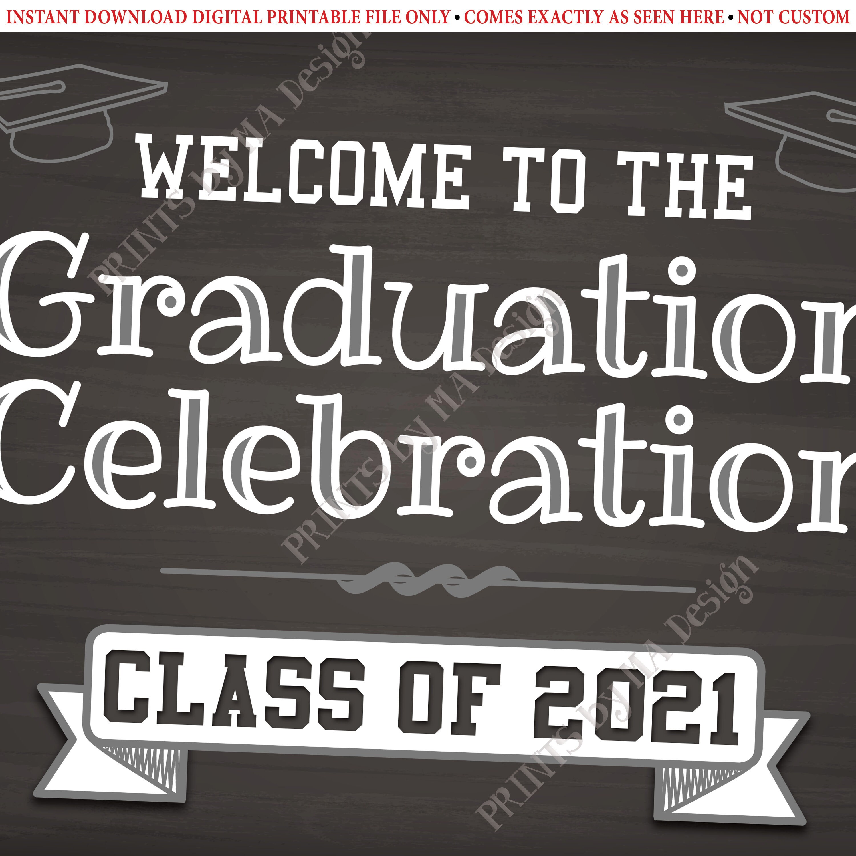 Graduation Party Sign Welcome to the Graduation Party | Etsy