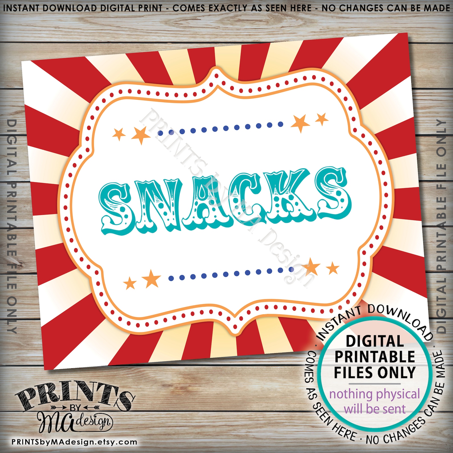 Carnival Food Signs Food Carnival Theme Party Circus Theme - Etsy