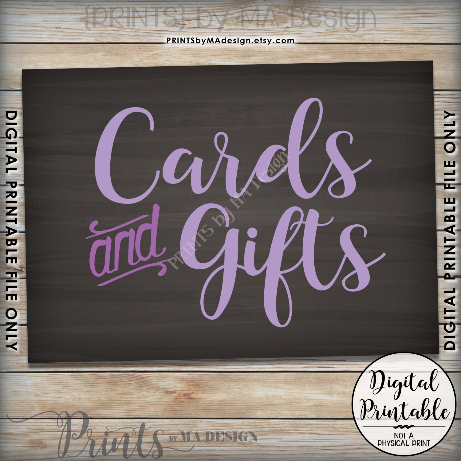 Cards and Gifts Sign, Gifts and Cards, Gift Table Sign, Wedding Gifts ...