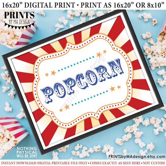 Circus Popcorn Clip Art