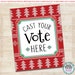Cast Your Vote Here Ugly Christmas Sweater Voting Sign, Ugliest, Most ...