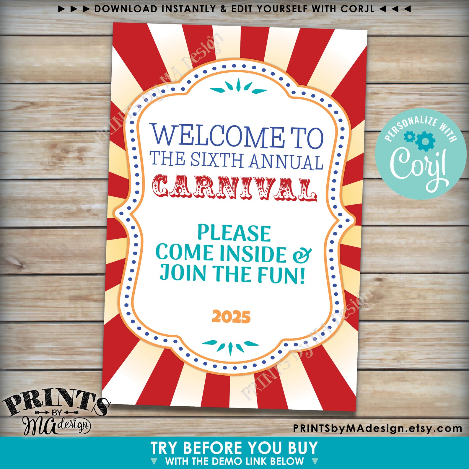 Custom Carnival Sign Carnival Theme Party Sign Circus - Etsy