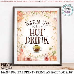 Warm up With a Hot Drink, Hot Beverage Station, Warm Cocoa, Apple Cider ...