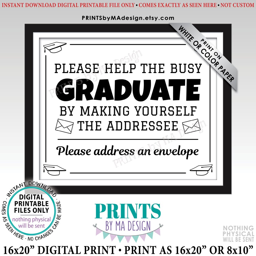 Address Envelope Sign, Address Your Own Envelope, Thank You Card ...