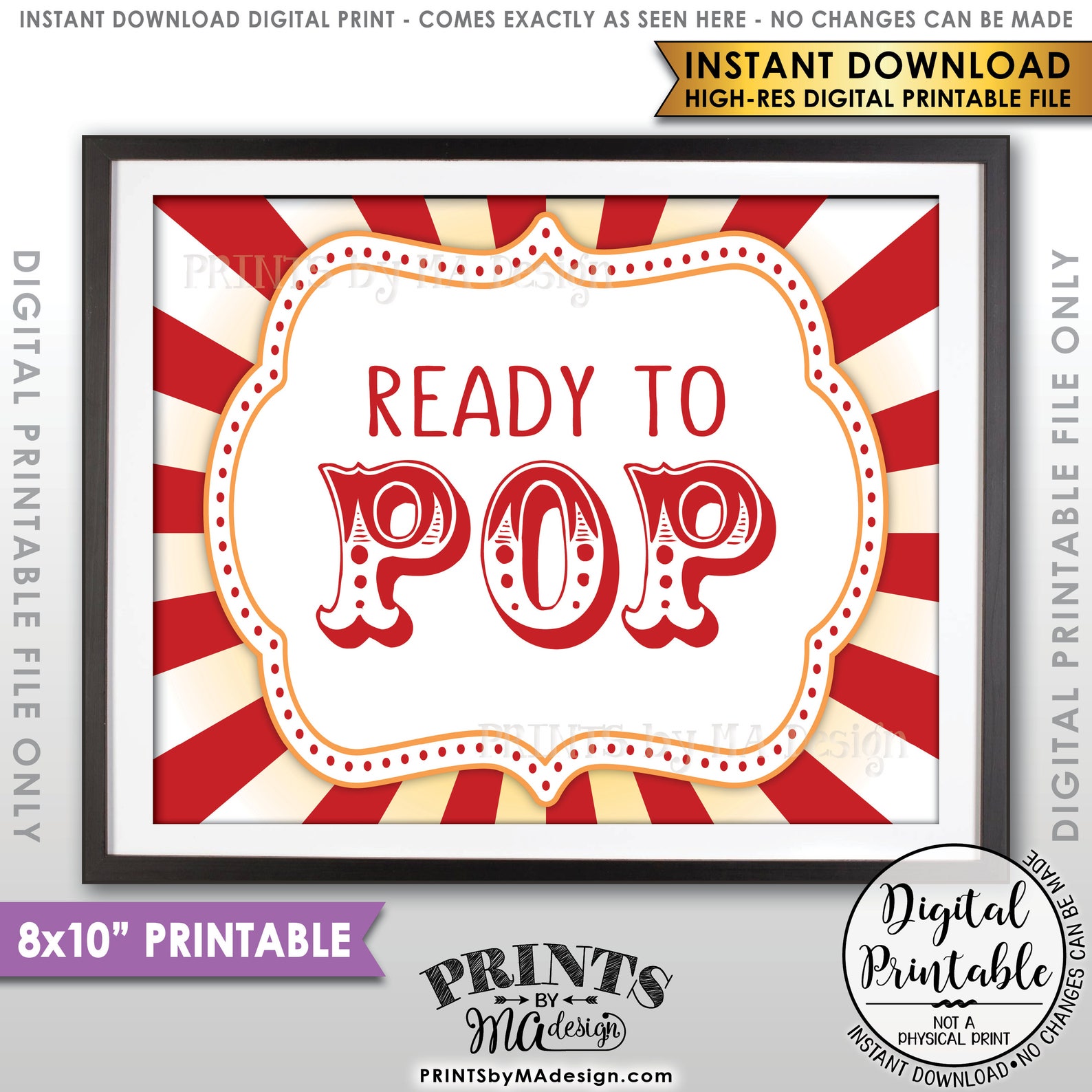 Ready to Pop Baby Shower Sign Popcorn Sign Cake Pop Sign - Etsy