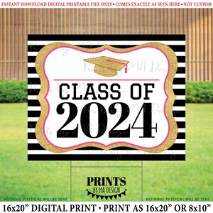 Class of 2024 Sign, 2024 High School Graduation Party, 2024 College ...