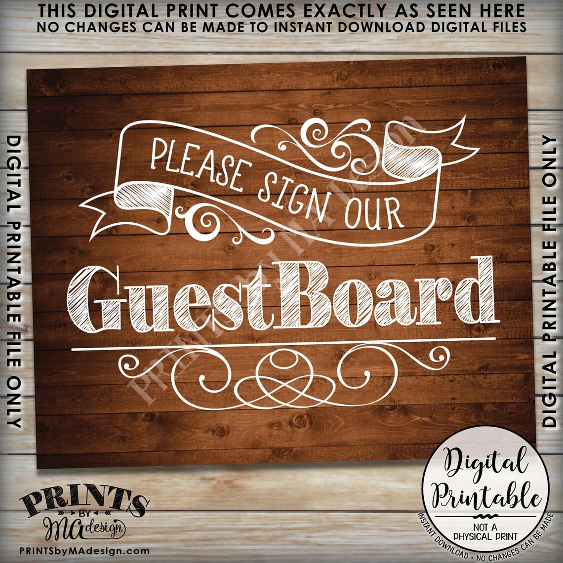 Guestboard Sign Wedding Board Please Sign Our Guest Board - Etsy