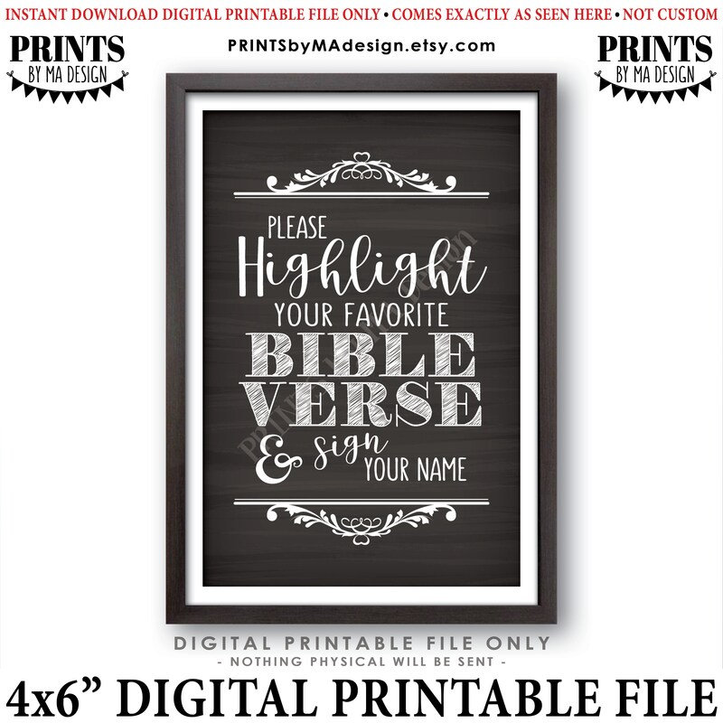 Chalkboard Bible - Etsy