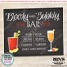 Bloody and Bubbly Bar Sign, Mimosas & Bloody Marys, Brunch Cocktails ...