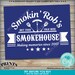 Editable BBQ Sign Backyard Barbecue Barbie Grill Smokehouse - Etsy