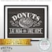 Donut Sign Eat Now or Take Home Take One Donut Station - Etsy