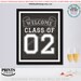 Class of 2002 Sign, Welcome Class of '02 Reunion Decoration, Chalkboard ...
