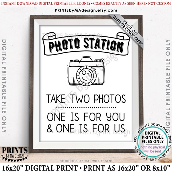 Photo Station Sign - Etsy