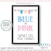 Gender Reveal Sign, Blue or Pink What Do You Think Gender Reveal Party ...