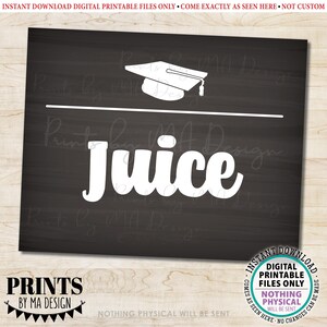 Beverage Station Signs, Graduation Party Drinks, Sparkling Water Iced ...