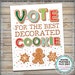 Vote for the Best Decorated Cookie, Christmas Cookies Baking Party ...