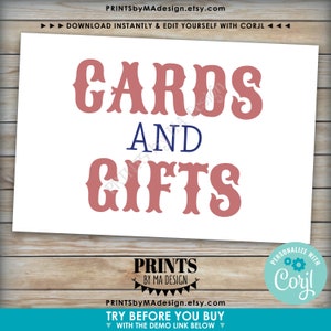 Editable 4x6 Card or Sign, Choose Your Text & Text Colors, One Custom ...