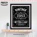1983 Birthday Sign Vintage Better With Age Poster Whiskey - Etsy