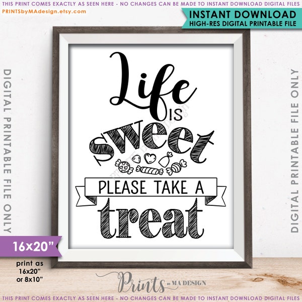 Life is Sweet Sign - Etsy