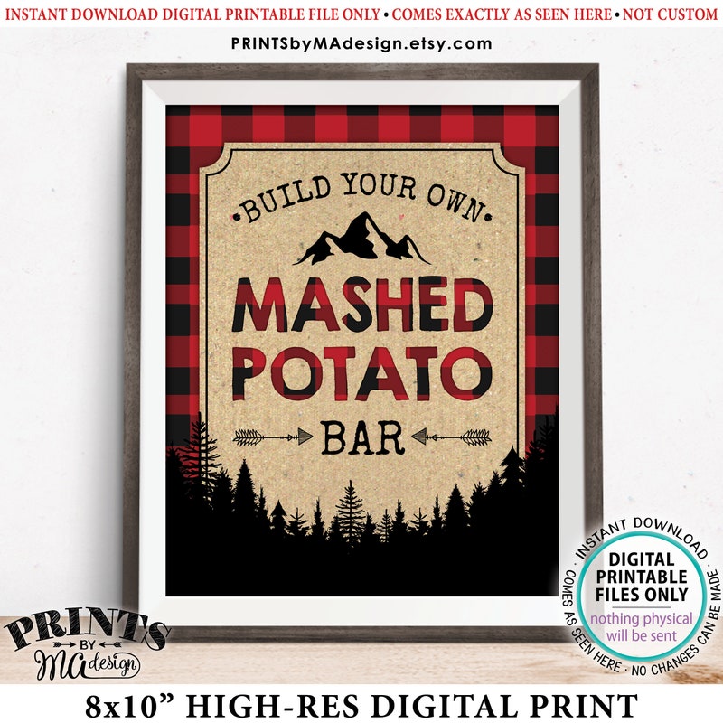 Mashed Potato Bar - Etsy
