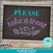 Editable Candy Sign, Custom Candy Display, All Text Can Be Edited ...