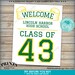 Class Reunion Welcome Sign, Custom Class of Reunion Decorations, Custom ...