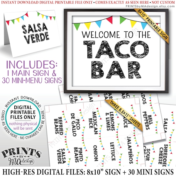 Taco Bar Sign - Etsy