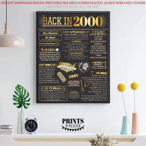 Back in 2000 Poster Board, Flashback to 2000, Remember 2000, USA ...