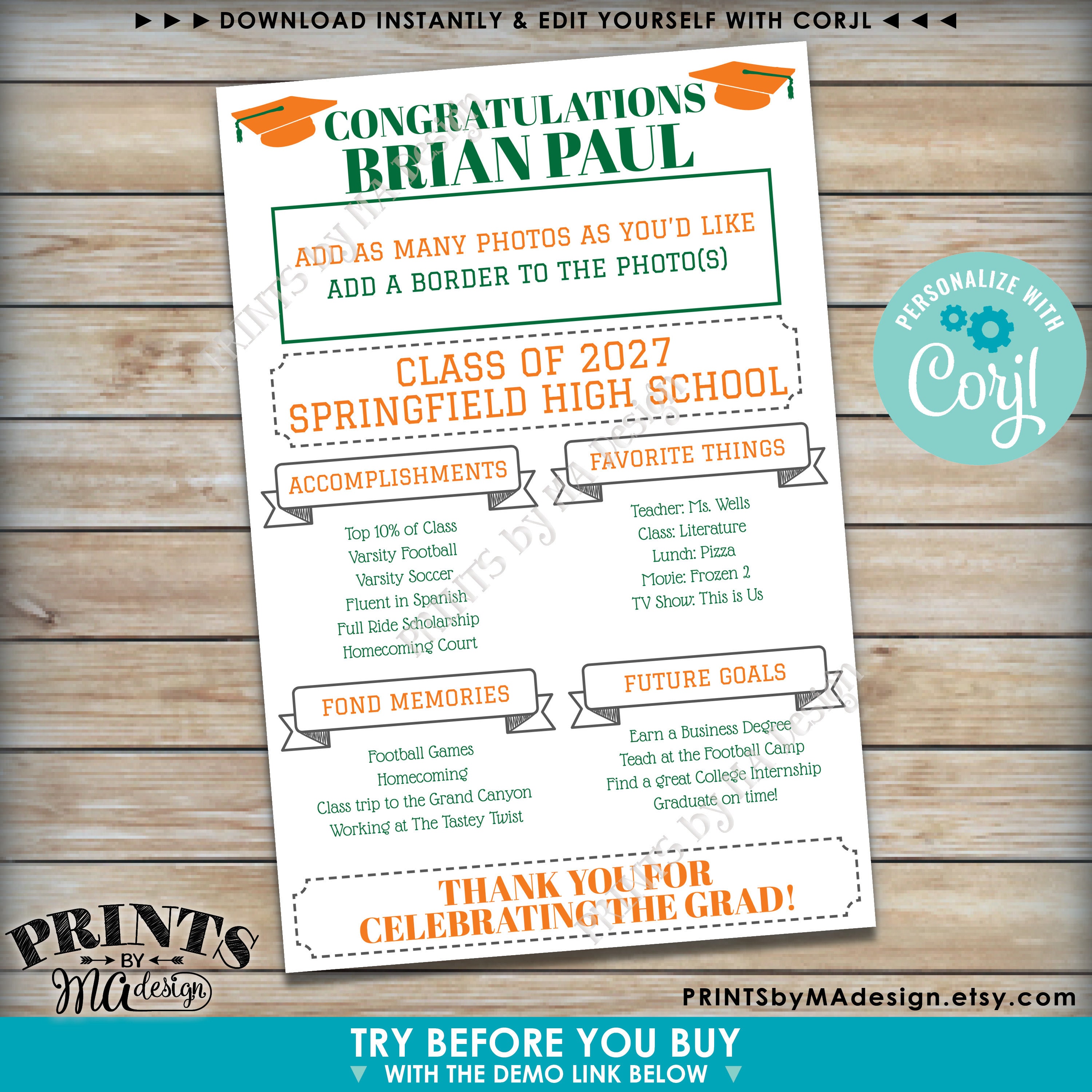 Graduation Party Sign High School Graduation Party Decoration Senior 