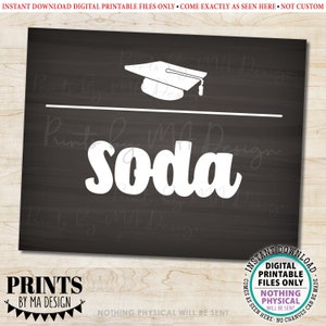 Beverage Station Signs, Graduation Drinks, Beer Hard Seltzer Water Soda ...